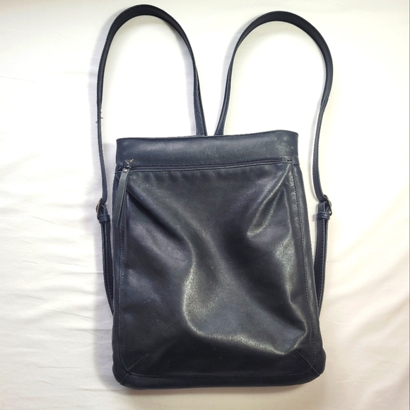 Derek Alexander | Bags | Derek Alexander Black Leather Backpack ...